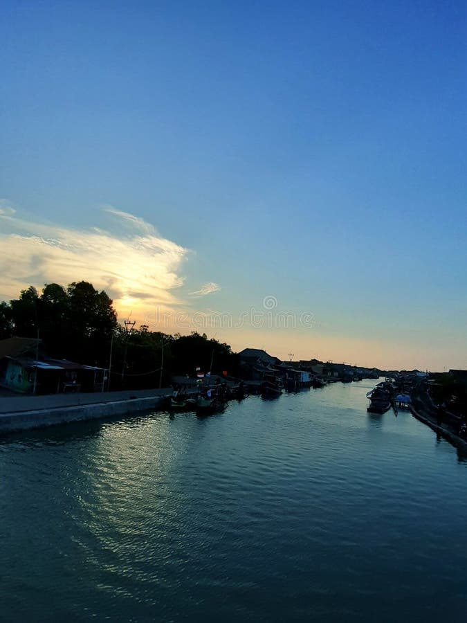Beautiful View at the Indonesian Ship Port Stock Photo - Image of port ...