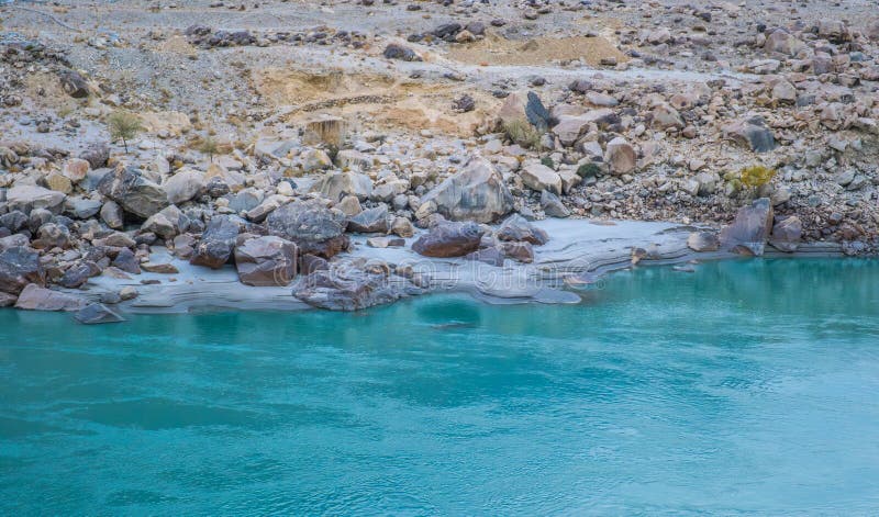 Beautiful View of Indus River in Skardu Stock Photo - Image of october ...
