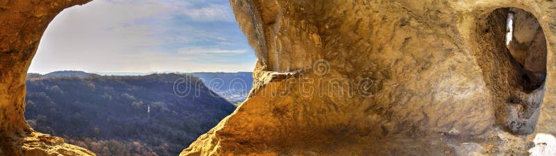 Beautiful View from Inside of the Cave Stock Photo - Image of ...