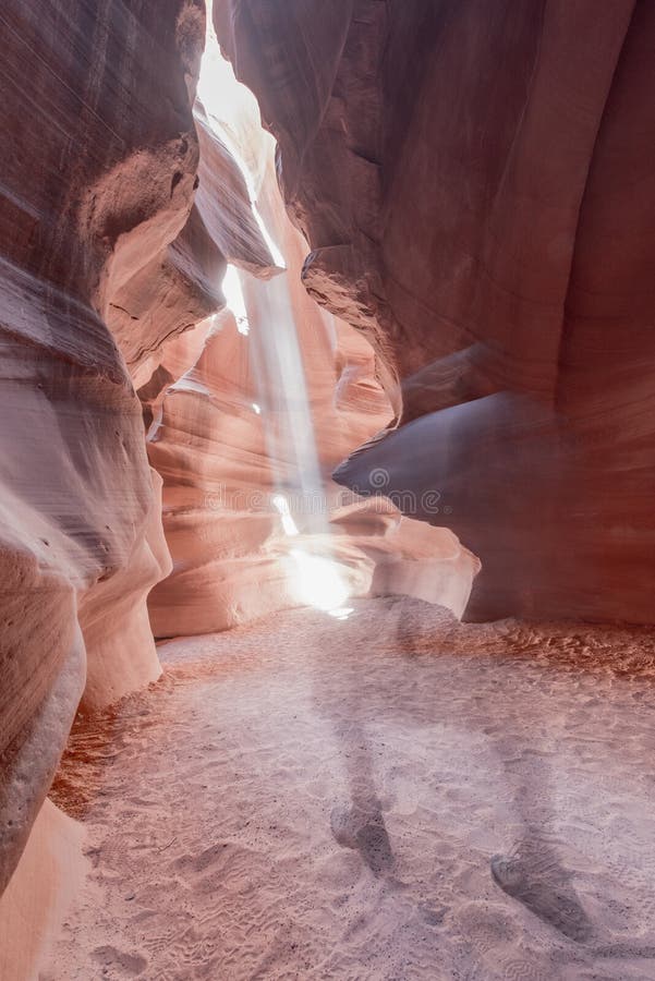 Beautiful View of the Inside of the Cave with Direct Sunlight on the ...