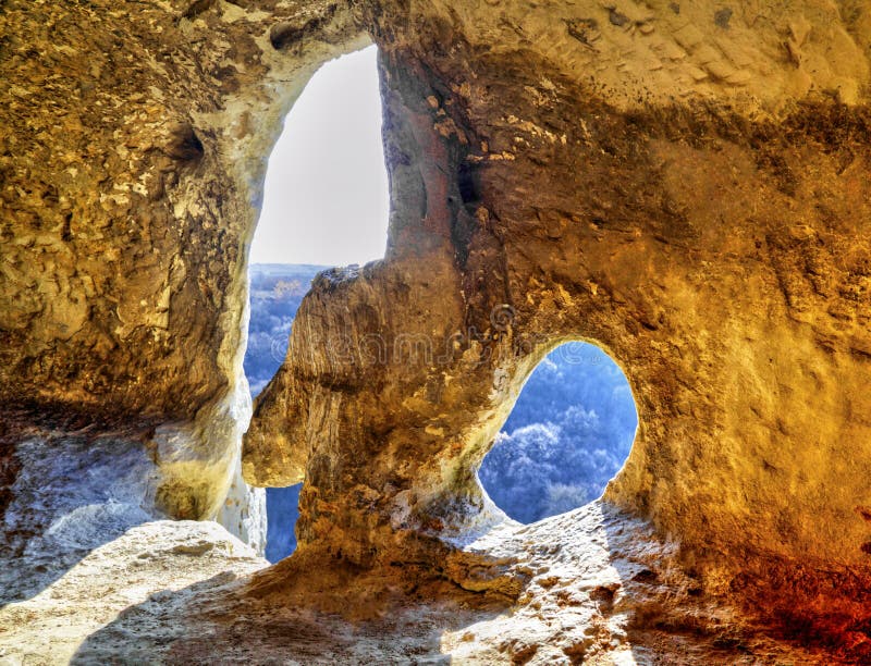 Beautiful View from Inside of the Cave Stock Photo - Image of adventure ...