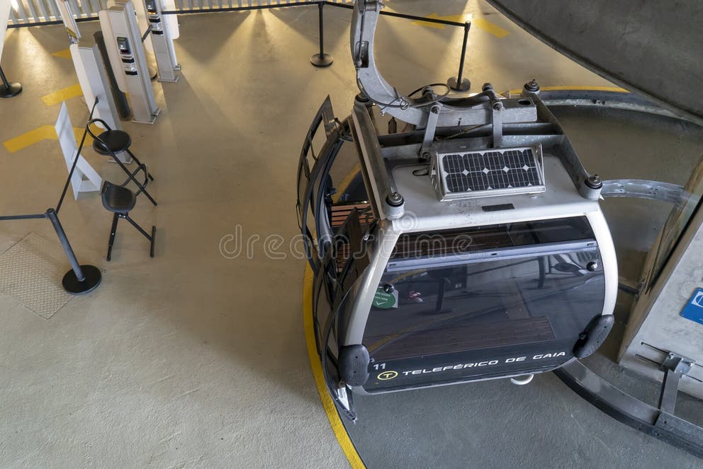 Beautiful View of the Inside of Modern Ropeway Station Editorial ...