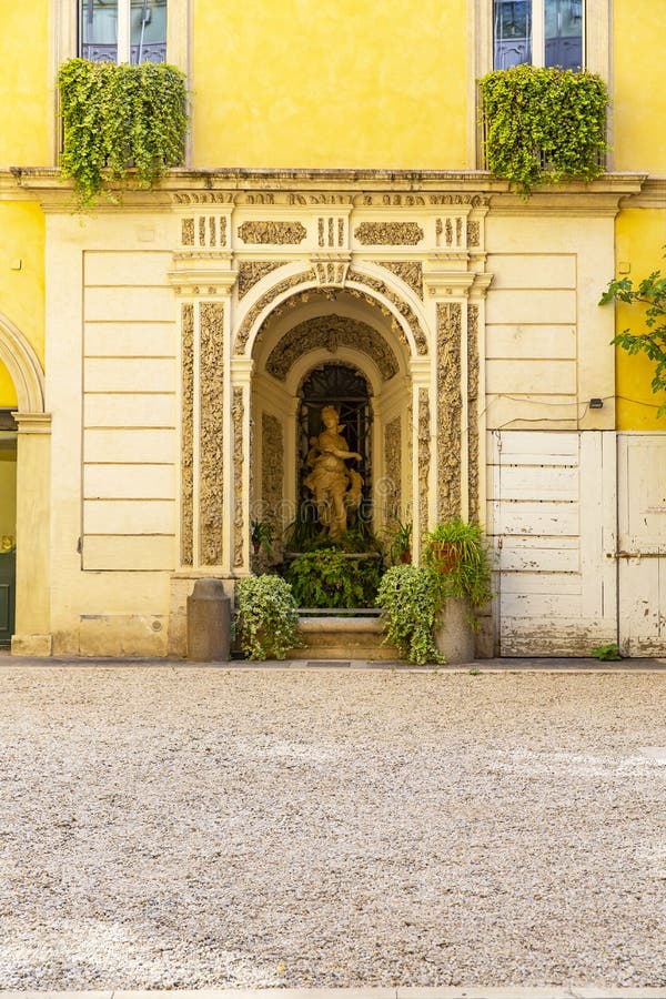 Beautiful View Inside a Palace in Rome Stock Photo - Image of arch ...
