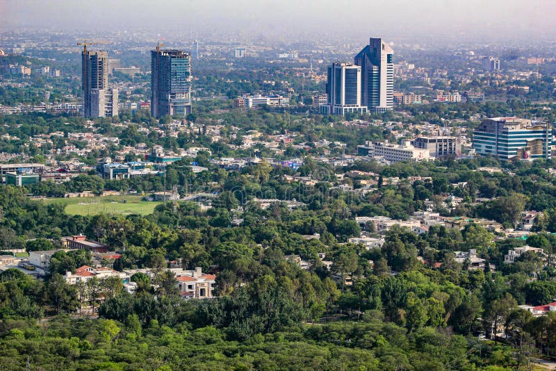 Beautiful View of Islamabad Stock Image - Image of buildings, landscape ...