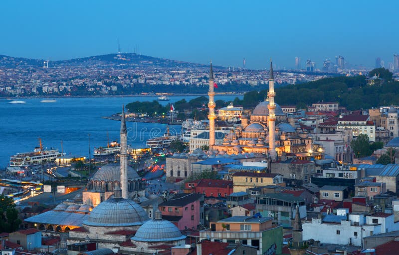 Beautiful view of Istanbul stock image. Image of asian - 56931705