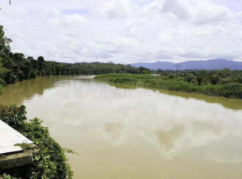 Beautiful View of Kampar River from Muara Takus Village, Kampar Regency ...