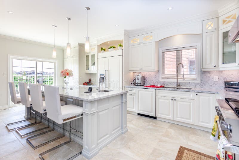 Kitchen design stock photo. Image of decoration, room - 181983076