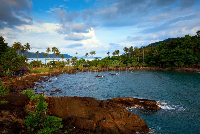 Beautiful View of the Ko Chang Stock Photo - Image of coconut, beauty ...