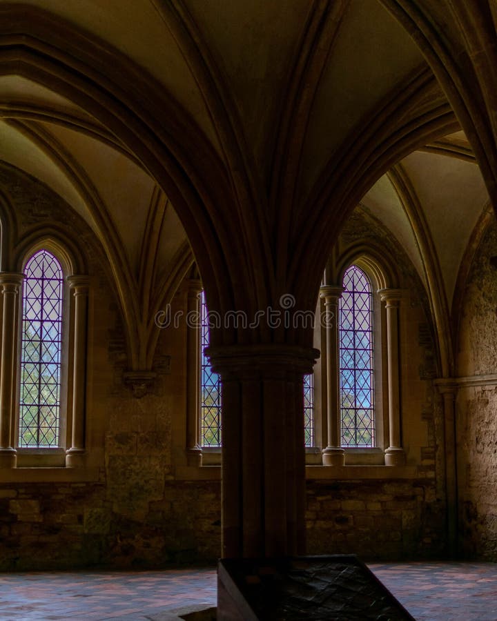 Beautiful View of Lacock Abbey Interior in England Stock Image - Image ...