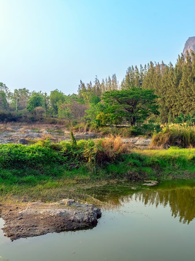 Beautiful View of Landscape Concave and Complex Mountains with ...