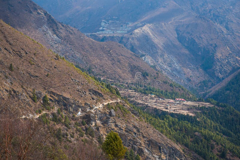 Beautiful View Landscape of Mountain in Nepal Stock Image - Image of ...