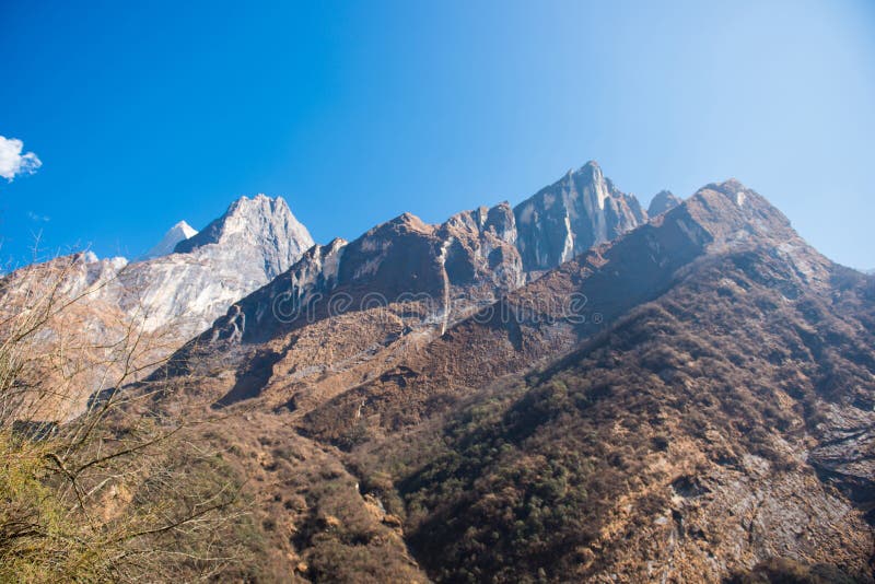 Beautiful View Landscape of Mountain in Nepal Stock Image - Image of ...