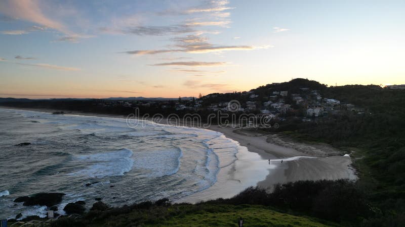 Beautiful View of Lighthouse Beach in Port Macquarie, Australia Stock ...