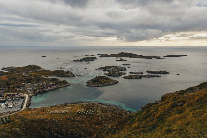 Beautiful View of the Lofoten Islands, between See and Mountains ...
