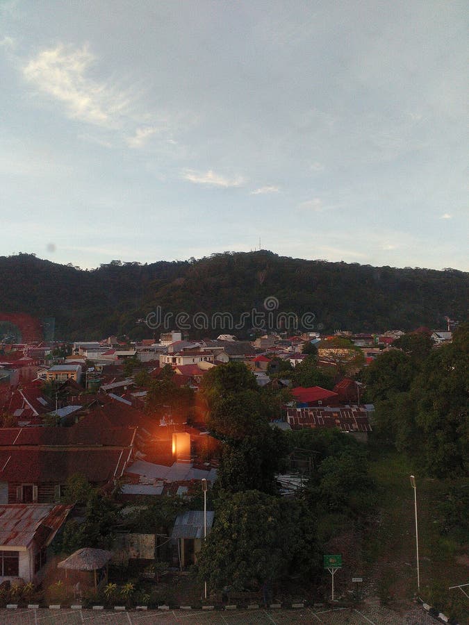 The Beautiful View of Malang, East Java, Indonesia when Sun Rise. Stock ...