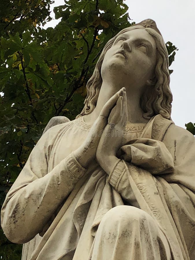 Beautiful View Marble Statue in the Necropolis Stock Image - Image of ...