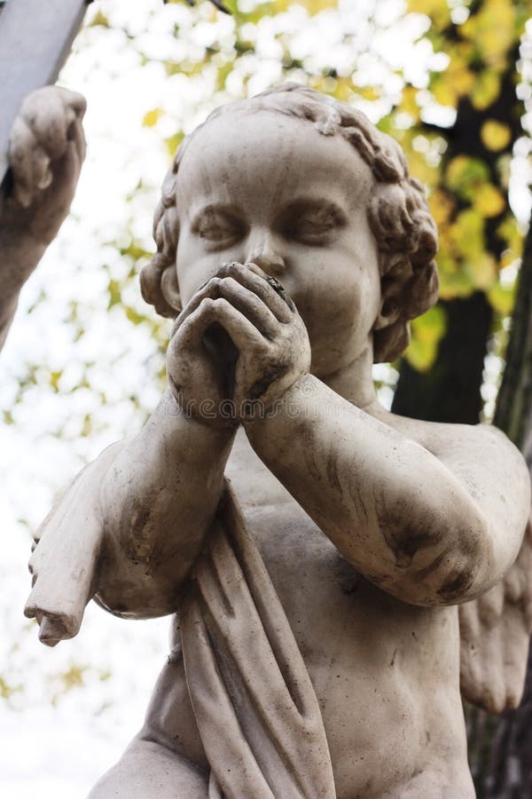 Beautiful View Marble Statue in the Necropolis Editorial Photography ...