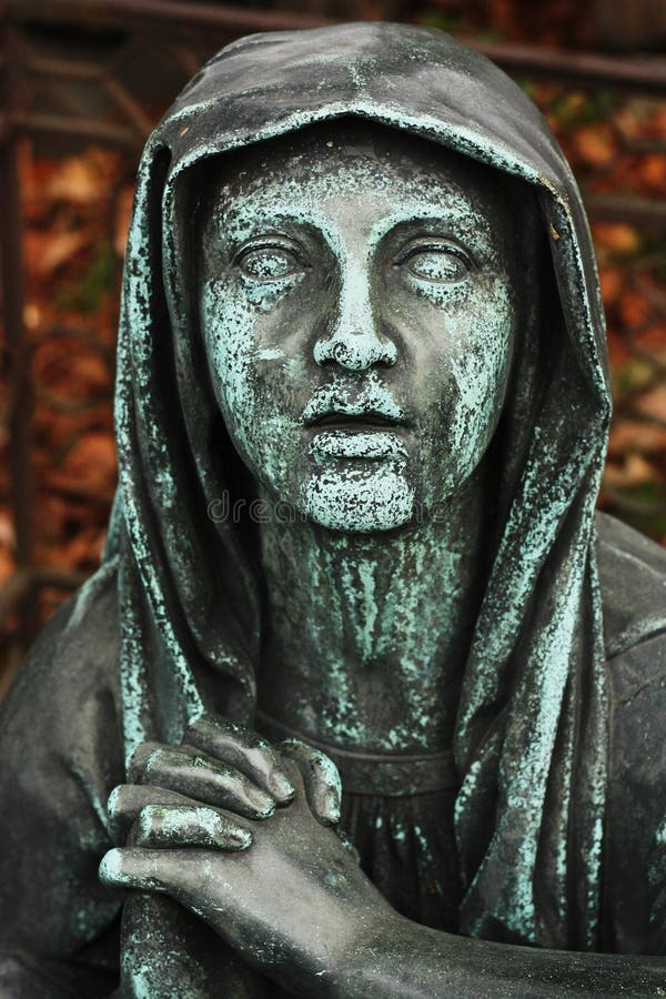 Beautiful View Marble Statue in the Necropolis Stock Image - Image of ...