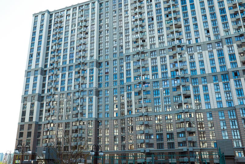 Beautiful View of Modern Building on Sunny Day Stock Photo - Image of ...