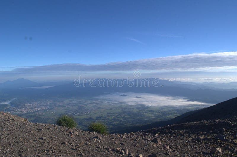 Beautiful View of Mount Merapi Stock Photo - Image of merapi, horizon ...