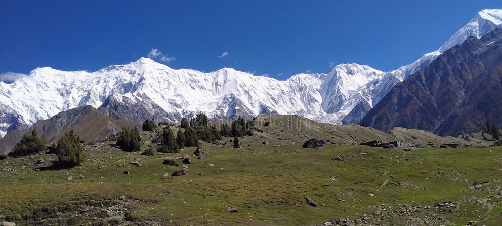Beautiful View of the Mountain in the Bagrote Valley Gilgit Baltistan ...