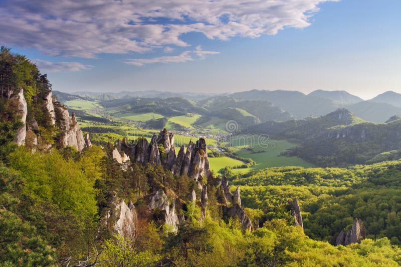 Beautiful View of the Mountain Sulov. Slovakia Stock Photo - Image of ...