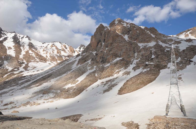 Beautiful View of the Mountains of Afghanistan with Melting Snow Stock ...