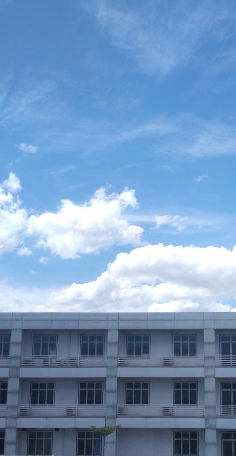 Beautiful View from My Campus Glass Window Stock Image - Image of glass ...