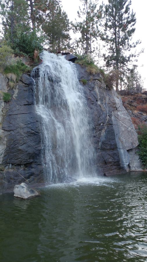 Little waterfall stock image. Image of nature, waterfall - 110055591