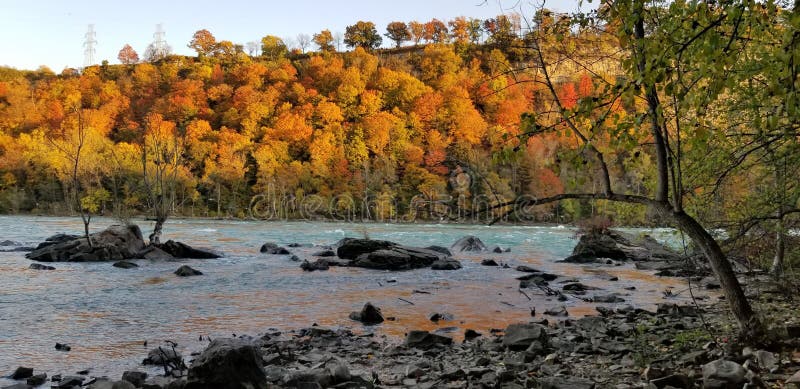 Beautiful View of the Niagara River Gorge Surrounded by Forest in ...