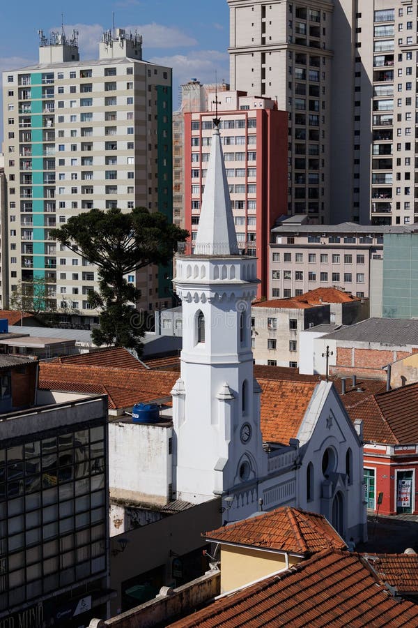 Beautiful View of a Nice White Building in a Castle Shape with a Sharp ...