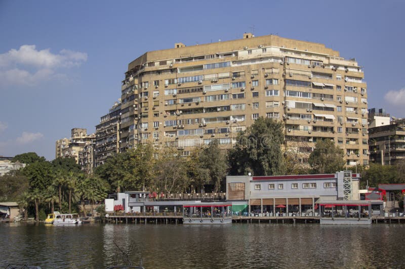 Beautiful View of the Nile Embankment in Cairo Editorial Image - Image ...