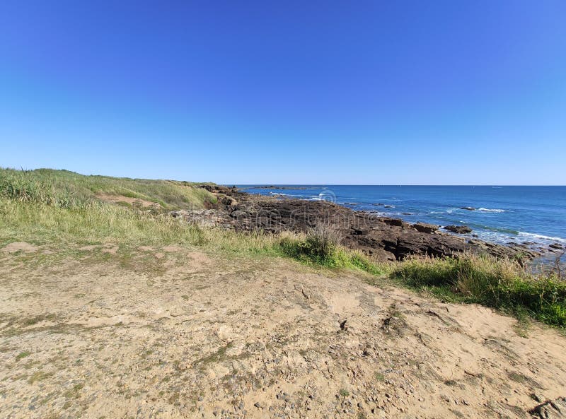 View Over the Atlantic Ocean Stock Photo - Image of sand, vessel: 194479036