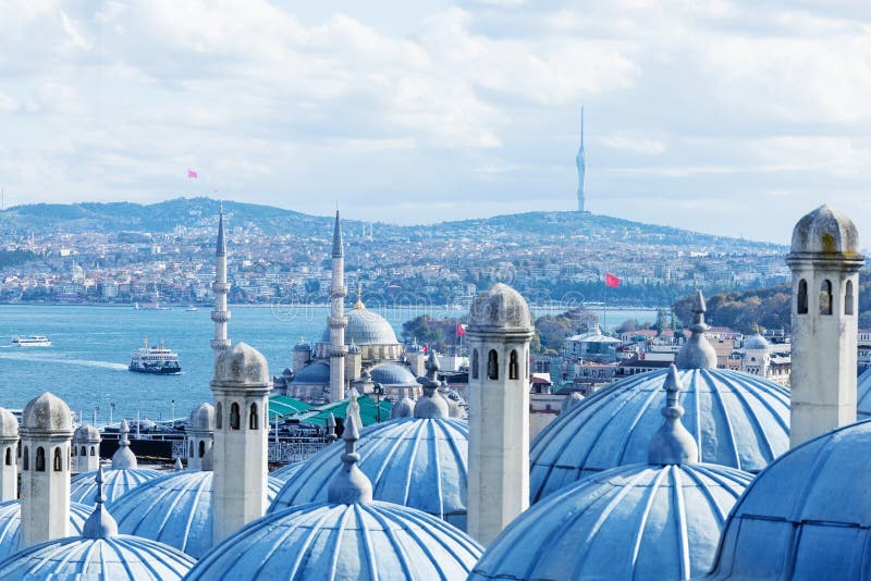 Beautiful View on the Old City Istanbul. Stock Image - Image of tour ...