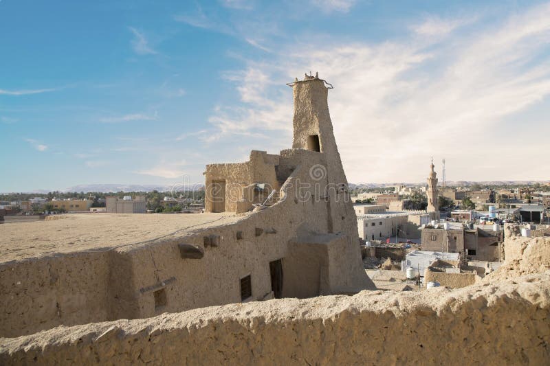 Beautiful View of the Old Town of Siwa Oasis in Siwa Stock Image ...