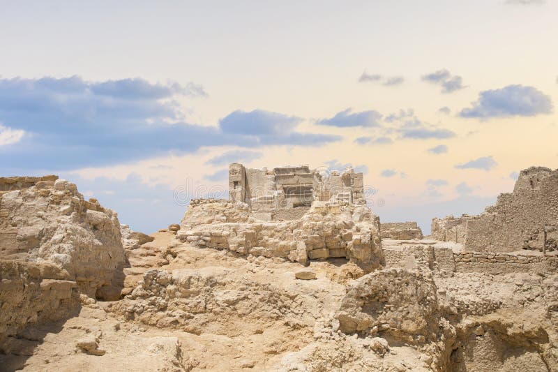 Beautiful View of the Oracle Temple in Siwa Oasis Stock Photo - Image ...