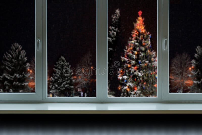 Beautiful View Outside the Window Stock Image - Image of tree, mood ...