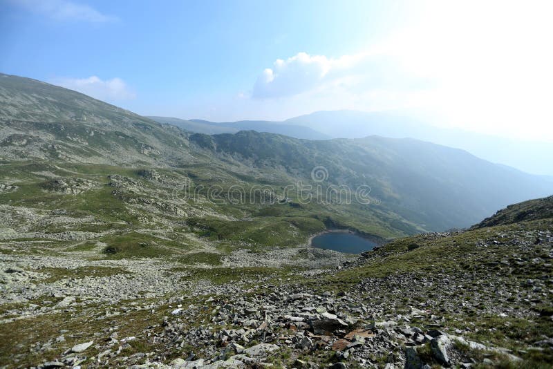 Beautiful View Over the Mountains Stock Photo - Image of reflection ...