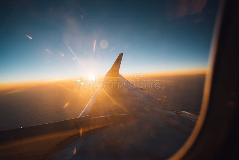 Beautiful View from Plane Window Stock Image - Image of cloudscape ...