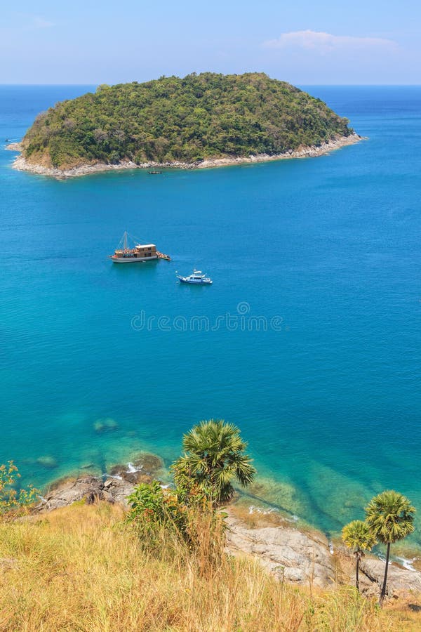 Beautiful View Point of Promthep Cape at Phuket Stock Photo - Image of ...