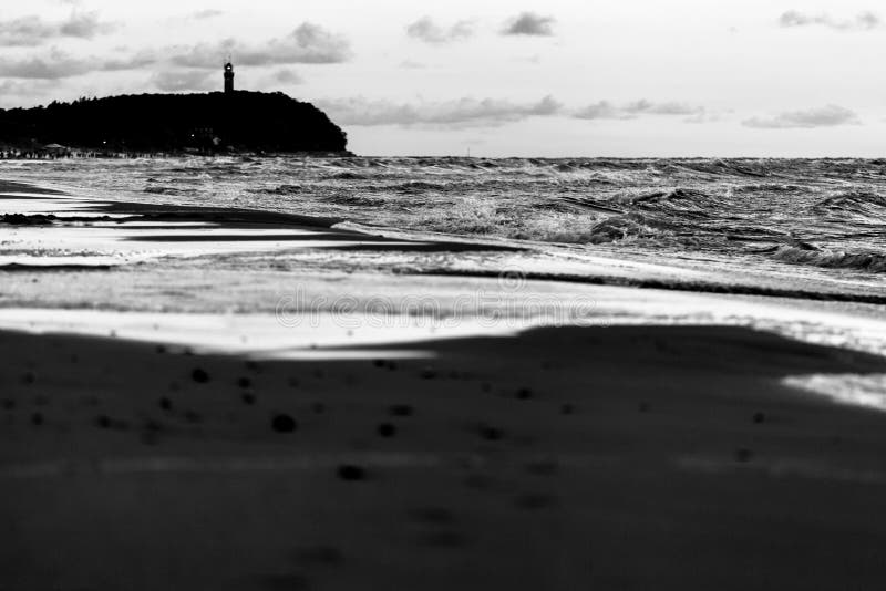 Beautiful View of Polish Baltic Sea at Niechorze Stock Photo - Image of ...