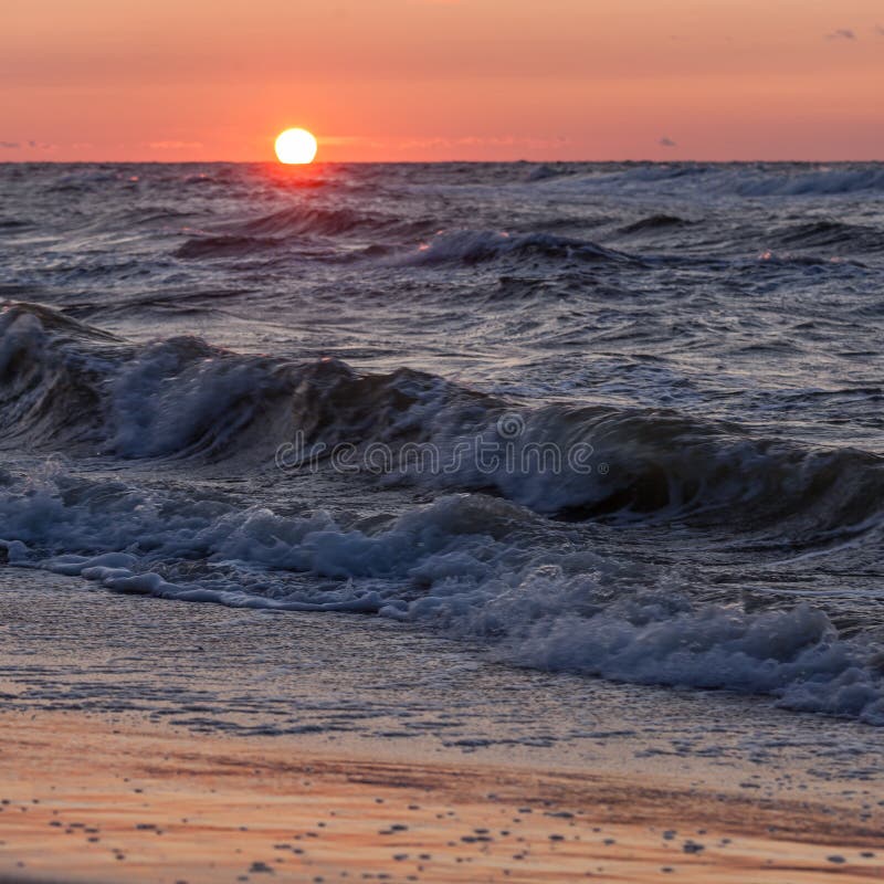 Beautiful View of Polish Baltic Sea at Niechorze Stock Image - Image of ...