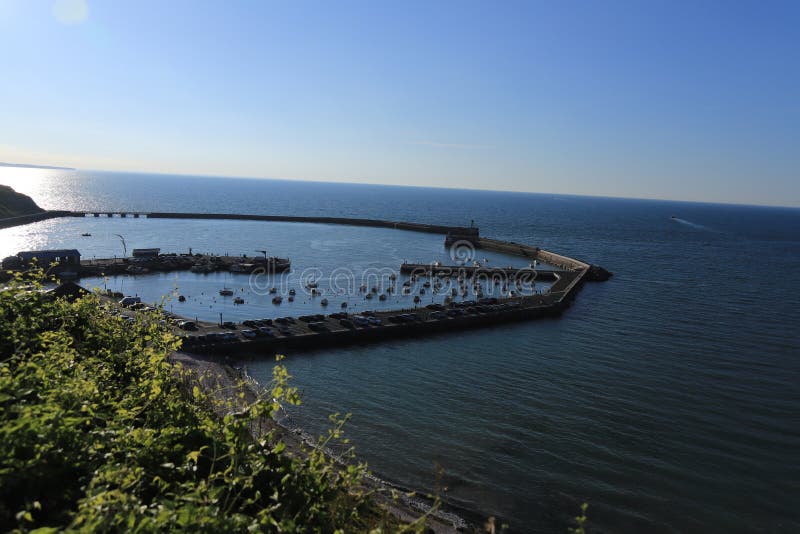 Beautiful View of the Port from a Cliff Stock Photo - Image of coast ...