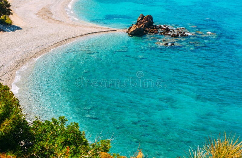 Potami beach stock photo. Image of island, scenery, rock - 117933148
