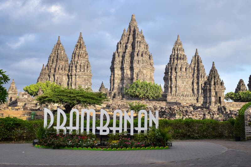 The Beautiful View of Prambanan Temple. this Temple is Tourit ...
