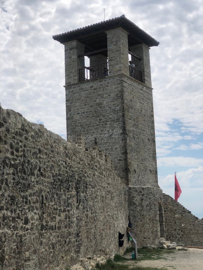 Beautiful View of Preza Castle in Albania. Stock Image - Image of ...