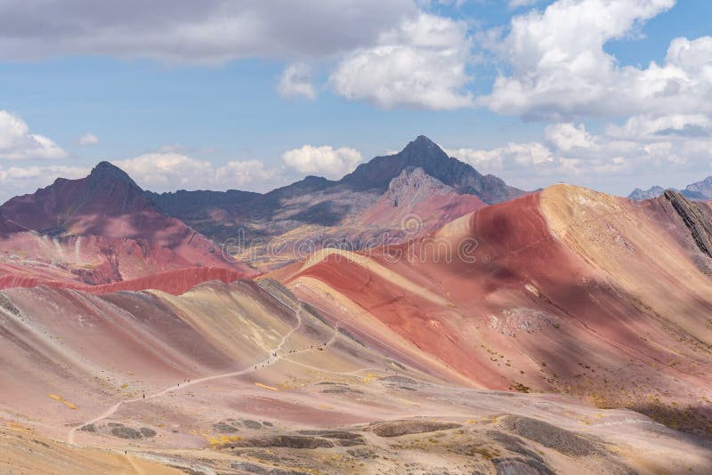 Beautiful View of Red Valley Peru South America Stock Photo - Image of ...