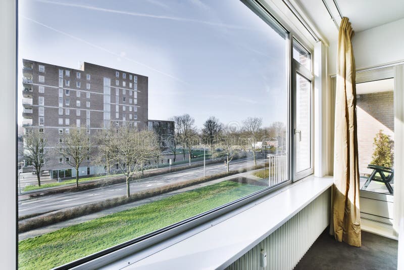 Residential Building from Window Stock Photo - Image of house ...
