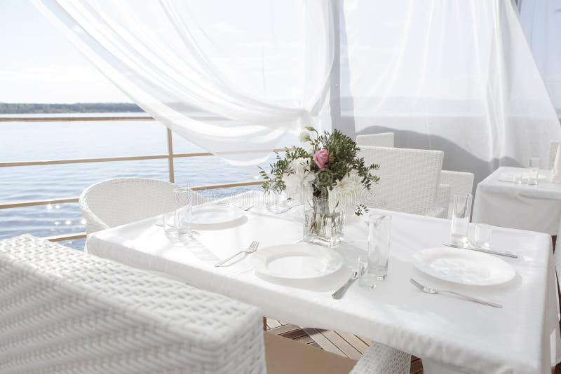 Beautiful View from the Restaurant in the Open Air Stock Photo - Image ...