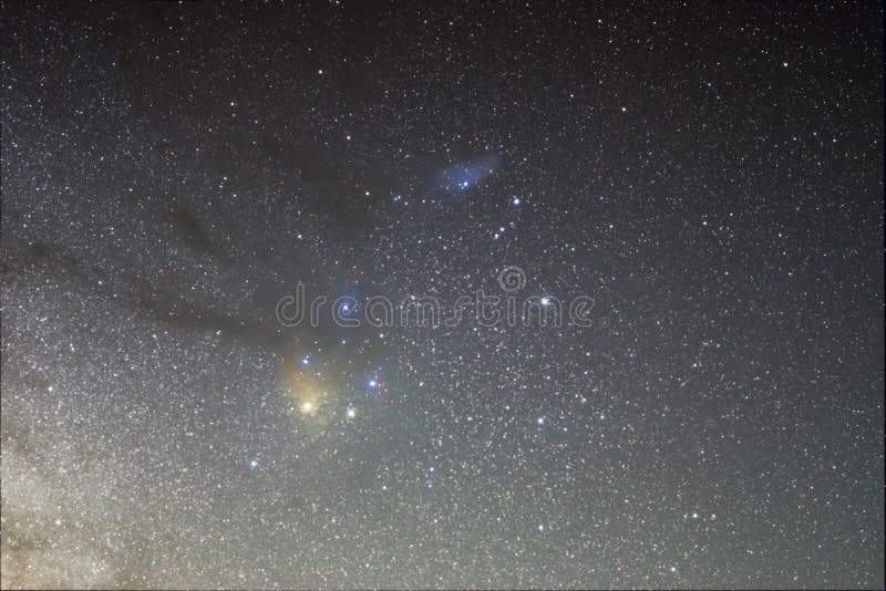 Beautiful View of Rho Ophiuchi Stock Photo - Image of scenic, view ...